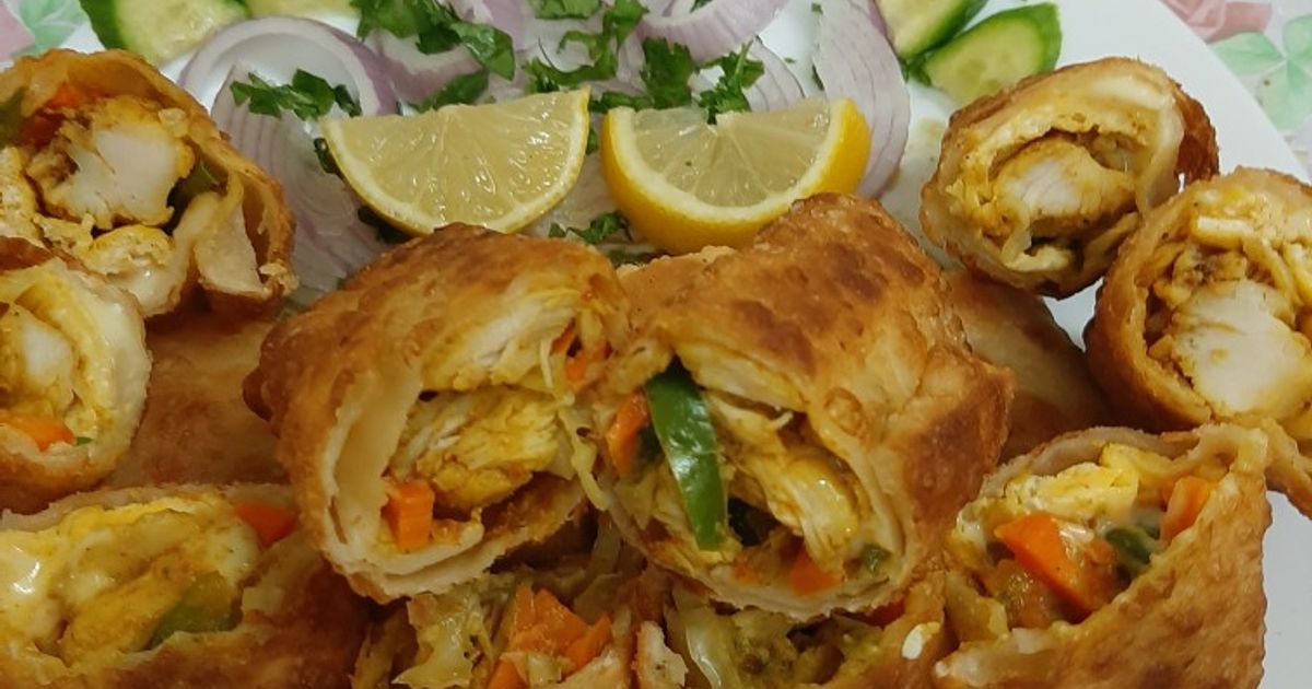 Chicken Large Rolls Recipe by tanveer sayed
