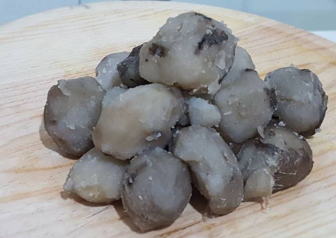 Cómo preparar moraya o chuño blanco Receta de Shirley - Cookpad