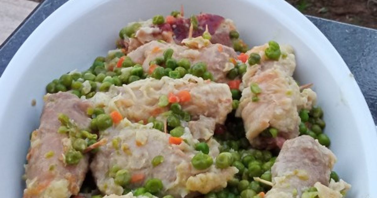 Pork Rolls With Peas Recipe By Mariagrazia Farinella 👩‍🍳