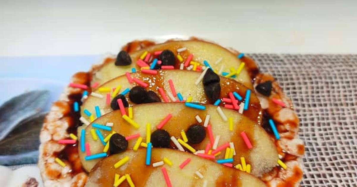 Apple Pie Rice Cake Recipe by Mitali - Cookpad