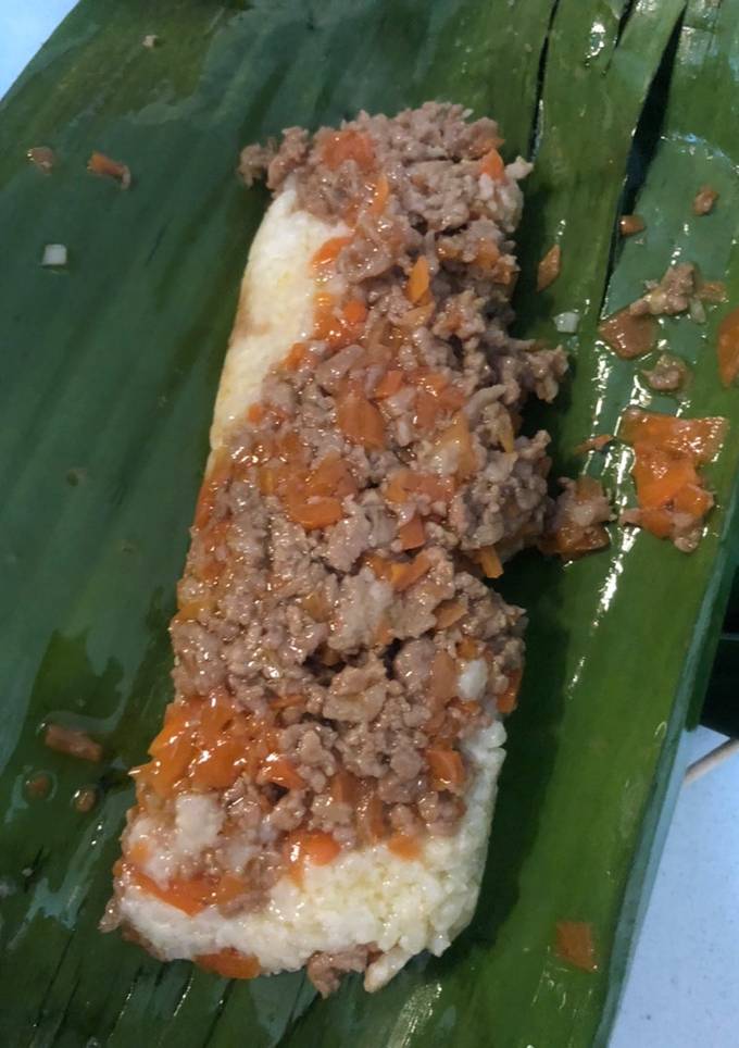 Resep Arem arem daging sapi MPASI 1tahun+ oleh catherine guo - Cookpad