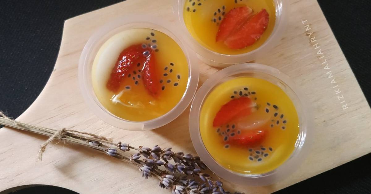300 resep puding buah cup jeruk enak dan mudah - Cookpad