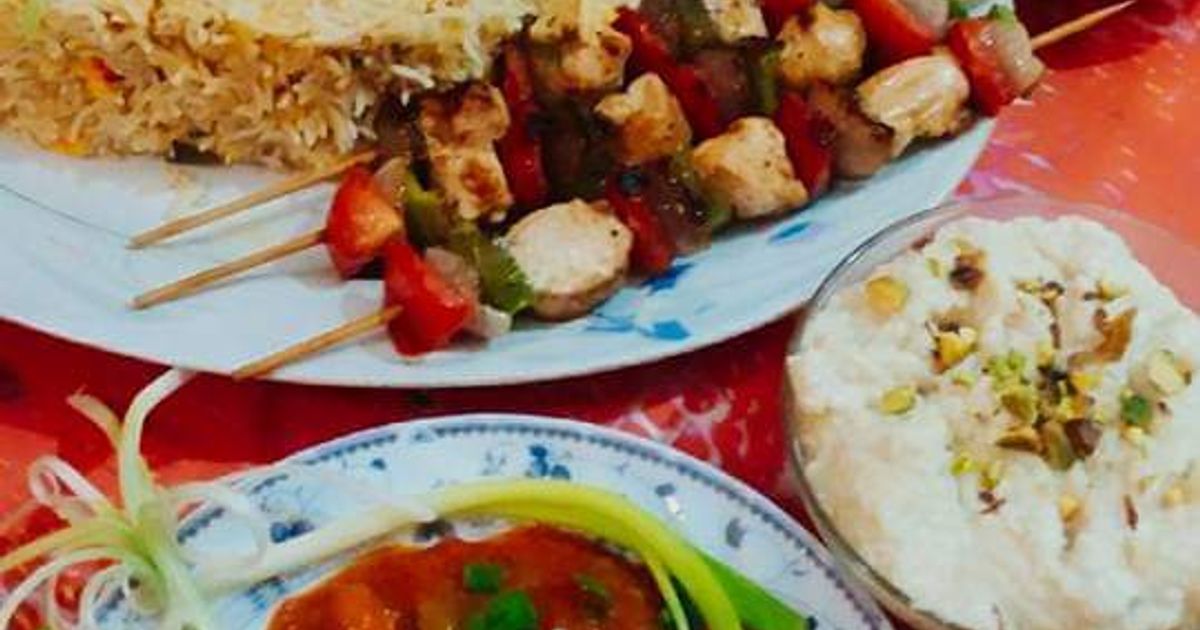 Chinese Chicken Shashlik Recipe by Ñôôri Màlîk - Cookpad