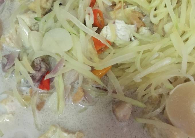 Resep Sayur pepaya muda dengan rebung dan tahu oleh Mum Zoe🏡 - Cookpad