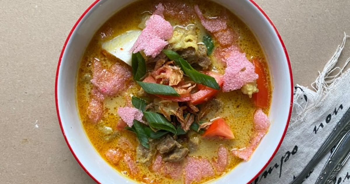 Resep ketupat soto santan rumahan enak dan mudah - Cookpad