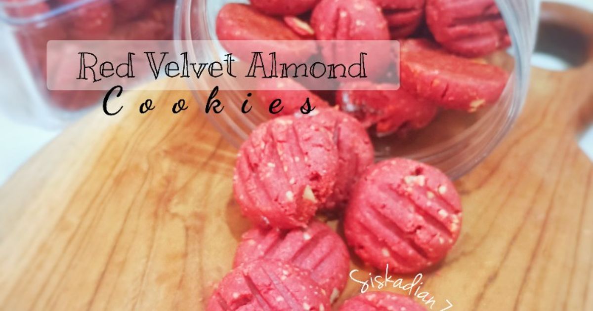 Resep Red Velvet Almond Cookies oleh Siska Dian Fitriana (Siska Dian ...