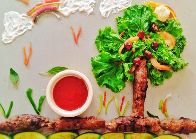 Seekh Kabab Platter Recipe by Aniza Naveed - Cookpad
