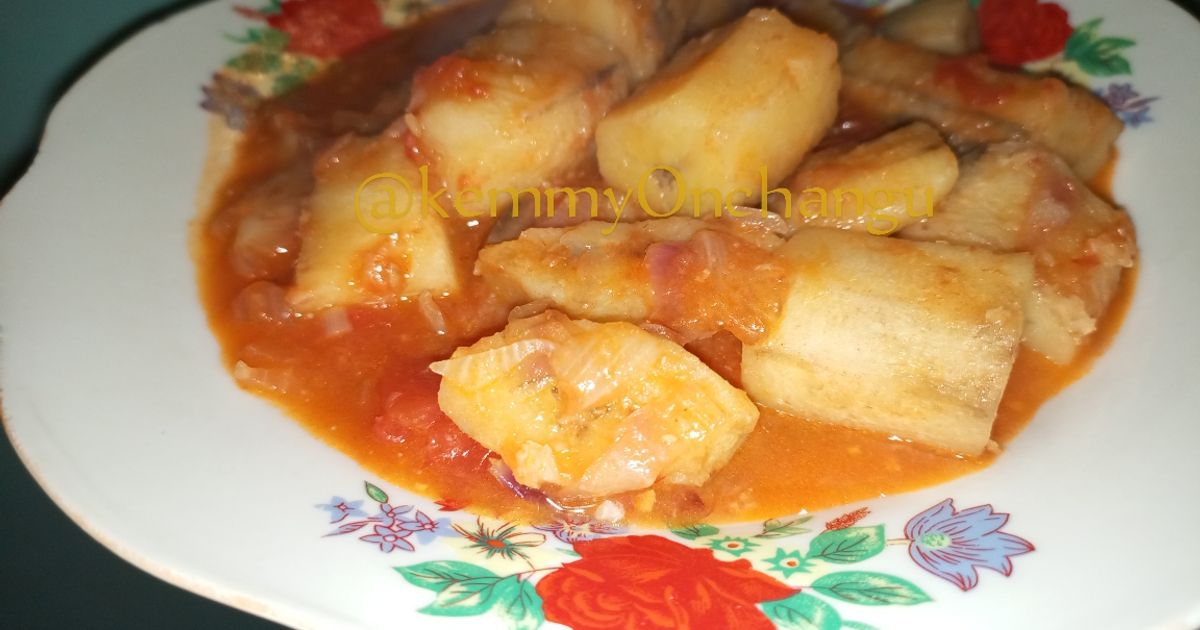 Stewed Matoke Recipe by Kemmy Onchangu - Cookpad