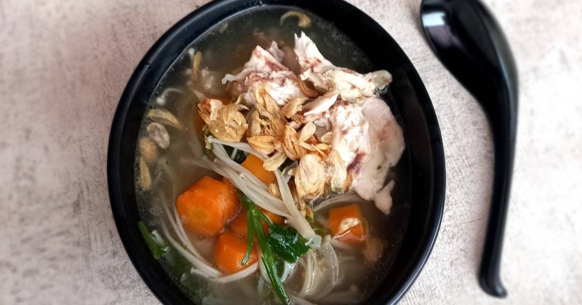 689 resep sup jamur enoki enak dan mudah - Cookpad