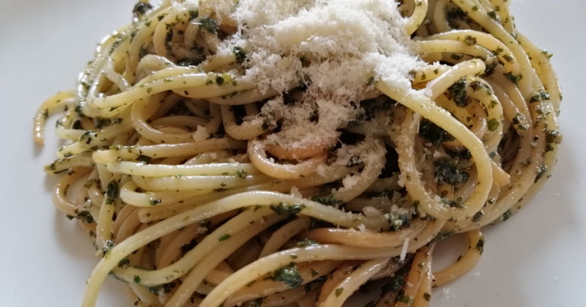 Ricetta Spaghetti Al Pesto (Ricetta Pesto) di A Tavola Con la Robi ...