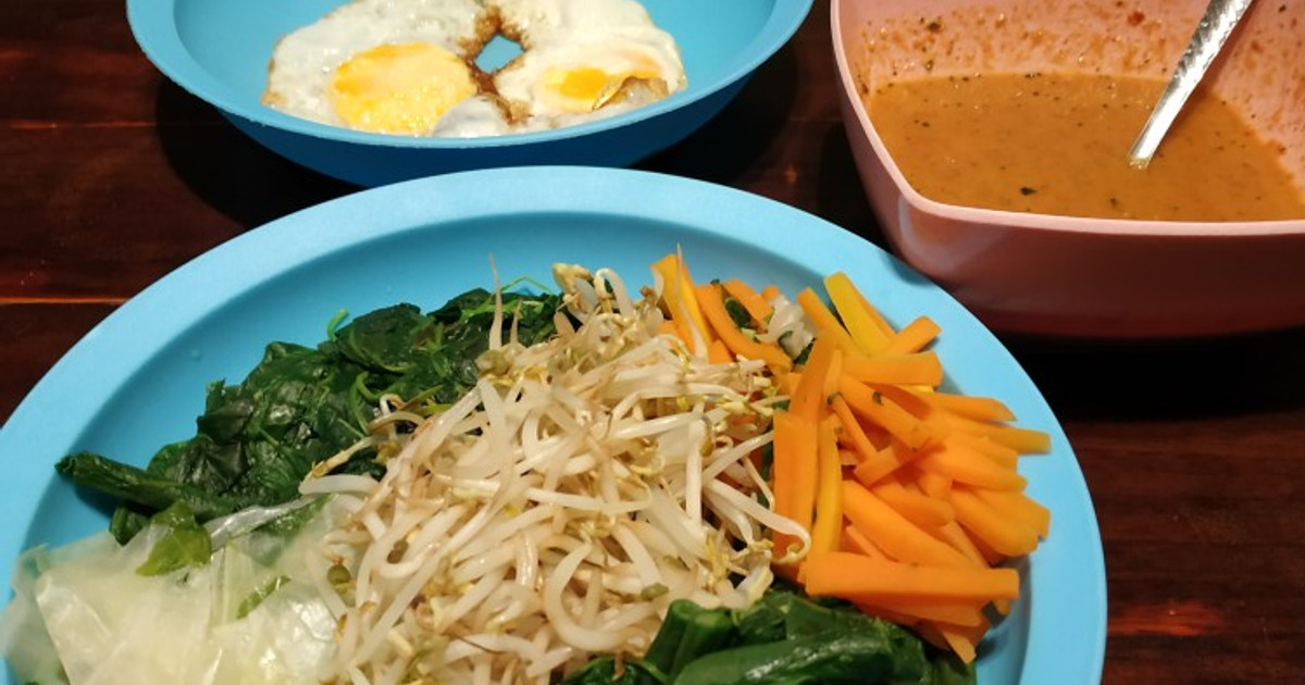 Resep Pecel Sayur Simple oleh Pinka Mutiara Febrilinanda - Cookpad