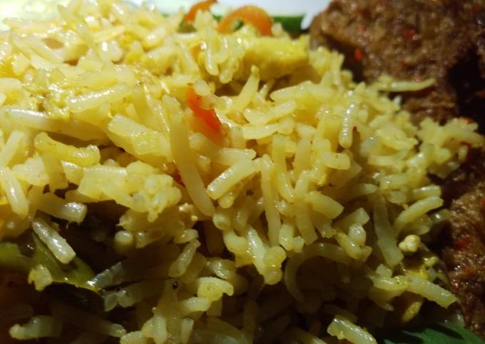 Vegetable fried basmati rice Recipe by Khabs kitchen - Cookpad