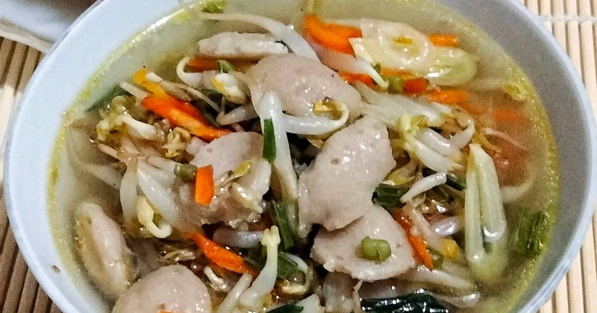 Resep Sop Tauge Bakso oleh Fey_Pawonmungil - Cookpad