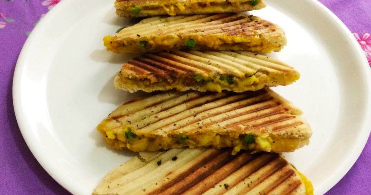 Grilled Kulcha Sandwich Recipe by manju - Cookpad