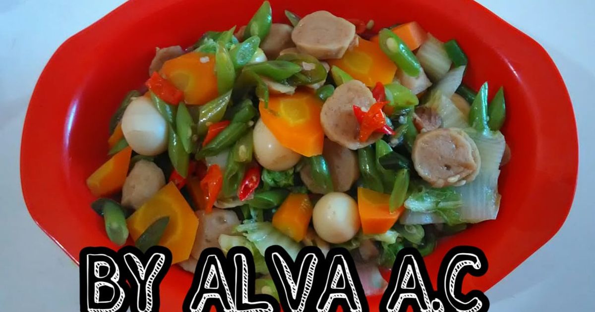 Resep oseng buncis sawi putih wortel rumahan enak dan mudah - Cookpad