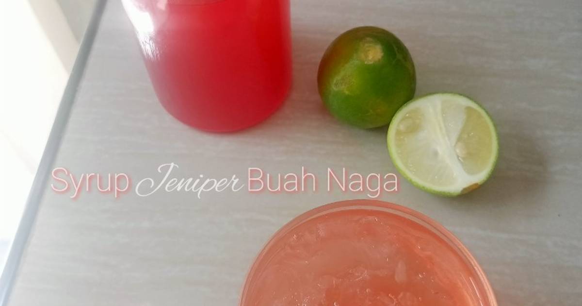 Resep Syrup Jeniper Buah Naga oleh Dina Yuandha - Cookpad