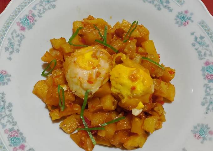 Resep 04. Kentang telur balado oleh Ika Septiani - Cookpad