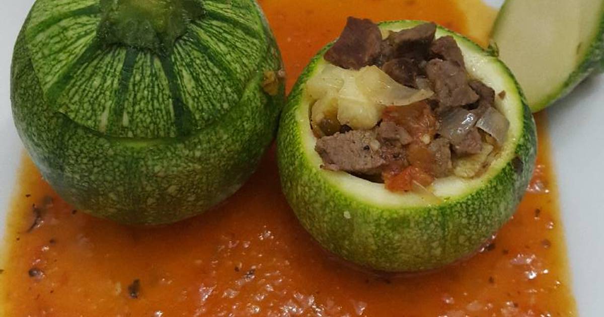 Calabacitas rellenas Receta de j.floresdeulloa- Cookpad