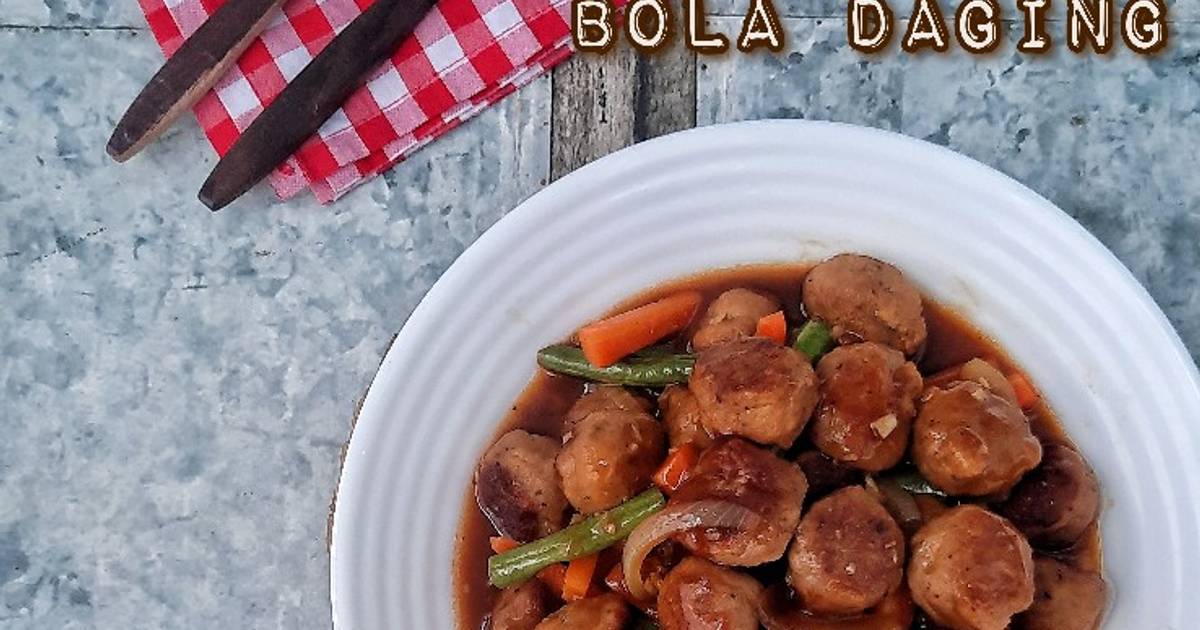 37 resep bola bola daging saos bistik enak dan mudah - Cookpad