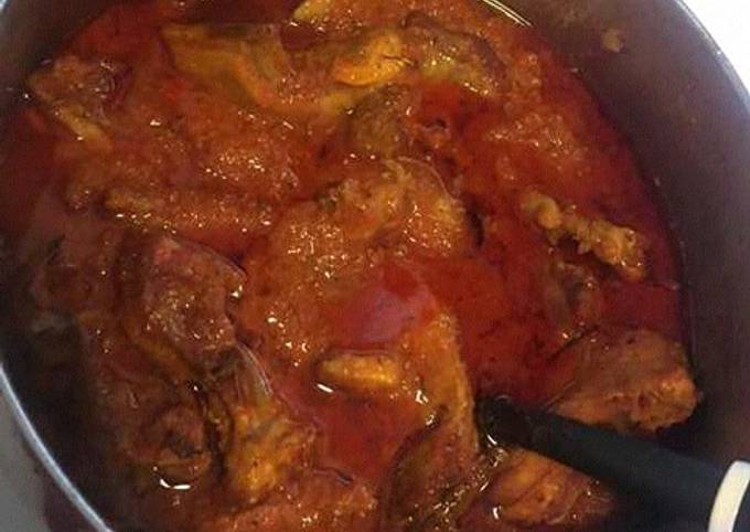 Pepper stew with chicken Recipe by Ginika - Cookpad