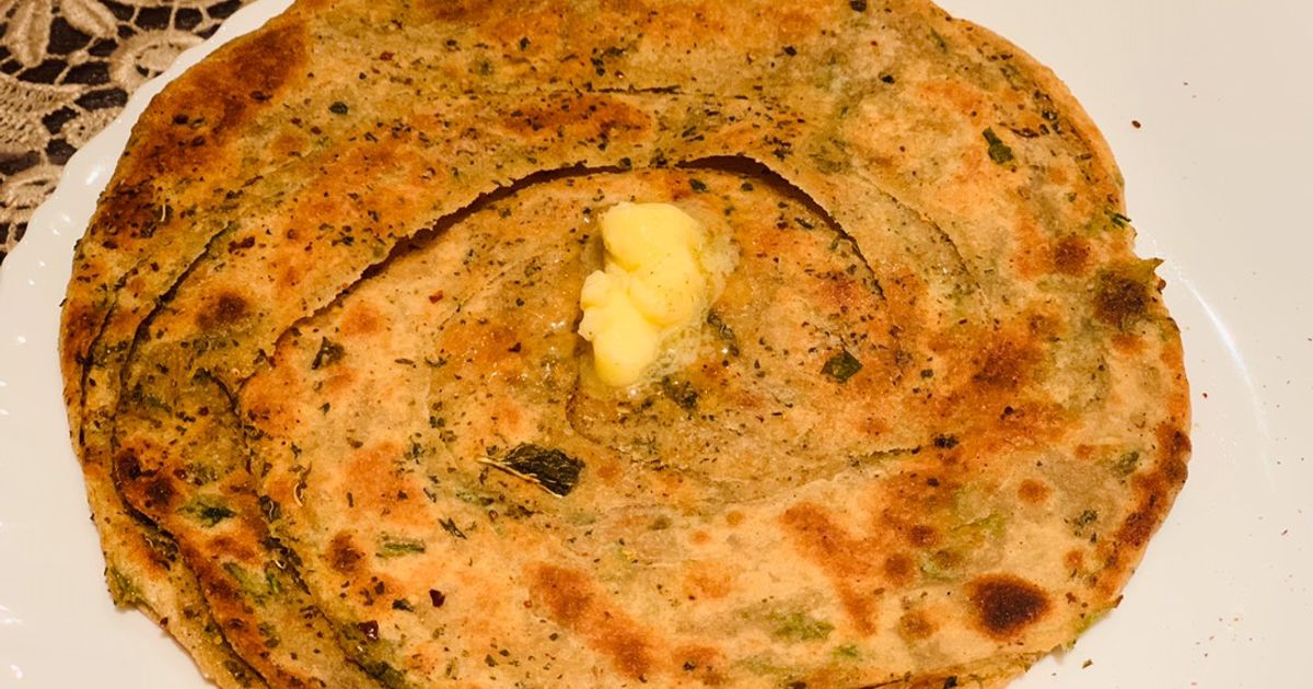 Dried Mint Paratha Recipe By Ruchika