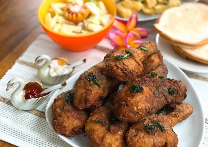 Resep Paha Ayam Goreng Tepung oleh Echy - Cookpad