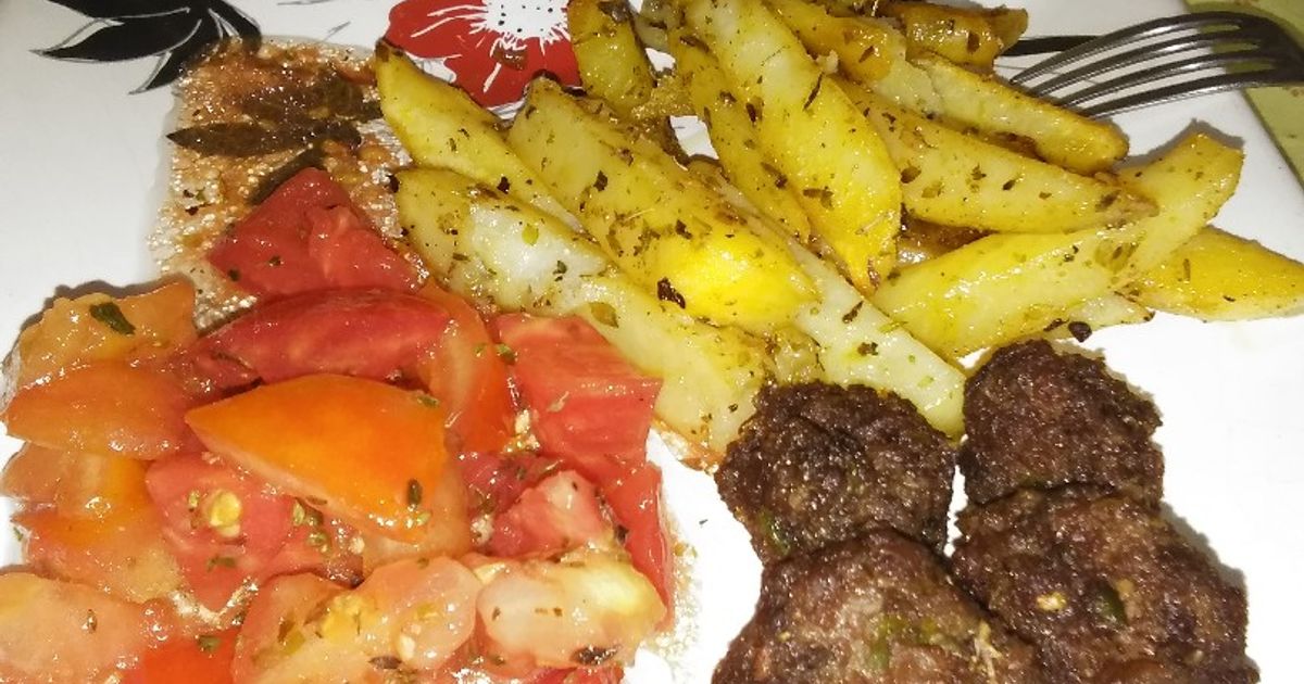🤗Albóndigas Con Papas Al Horno!!!🤗 Receta de 🥰 Ivis Muñoz 🥰- Cookpad