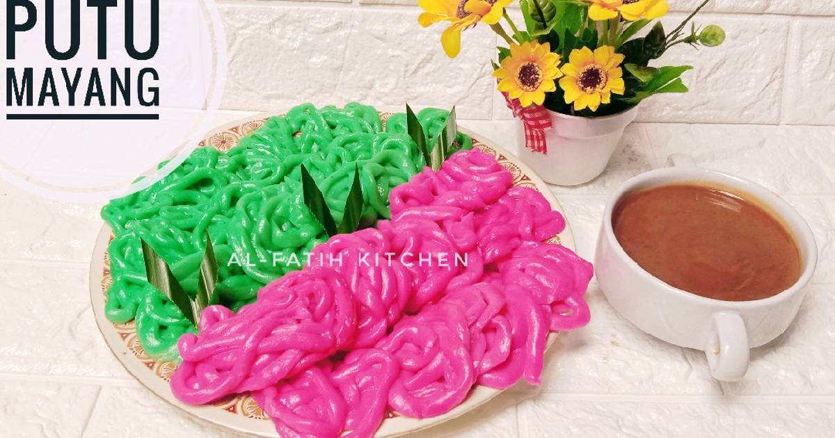 119 resep kue putu mayang kelapa enak dan mudah - Cookpad
