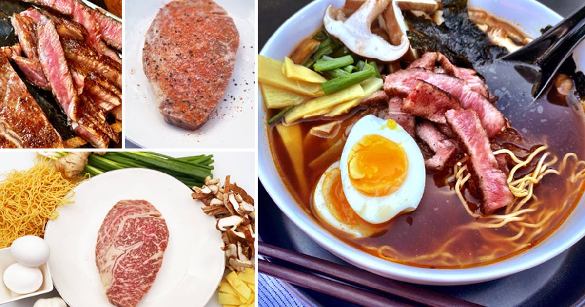 Ramen with Pan Seared Miyazakigyu Wagyu Ribeye Recipe by ...