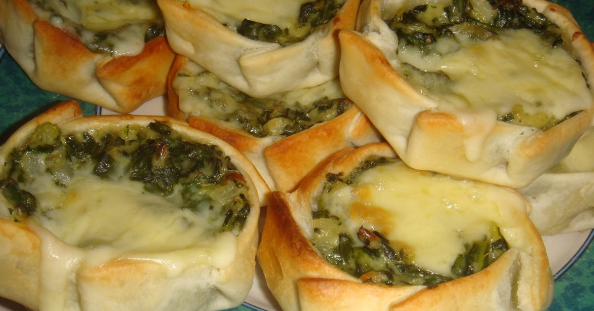 Canastitas De Acelga, Salsa Blanca Y Queso Receta de Norali