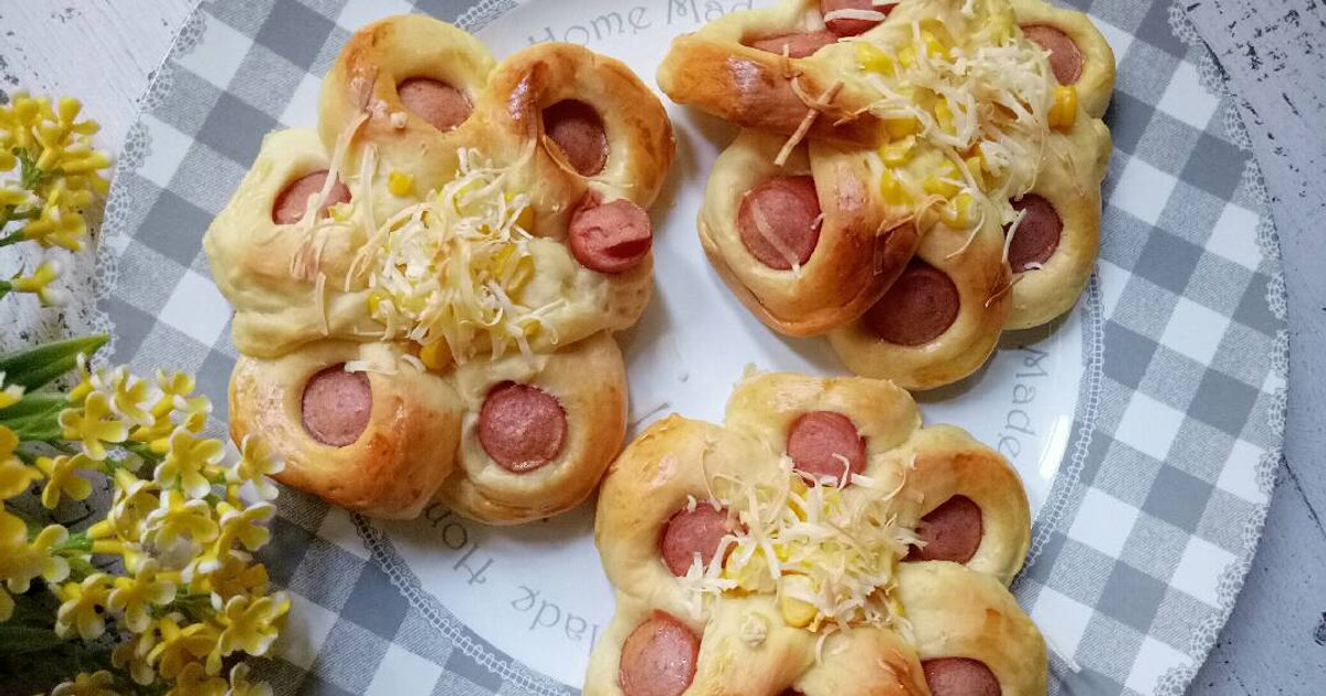 Resep Roti Sosis Bunga oleh Anin Damanti - Cookpad