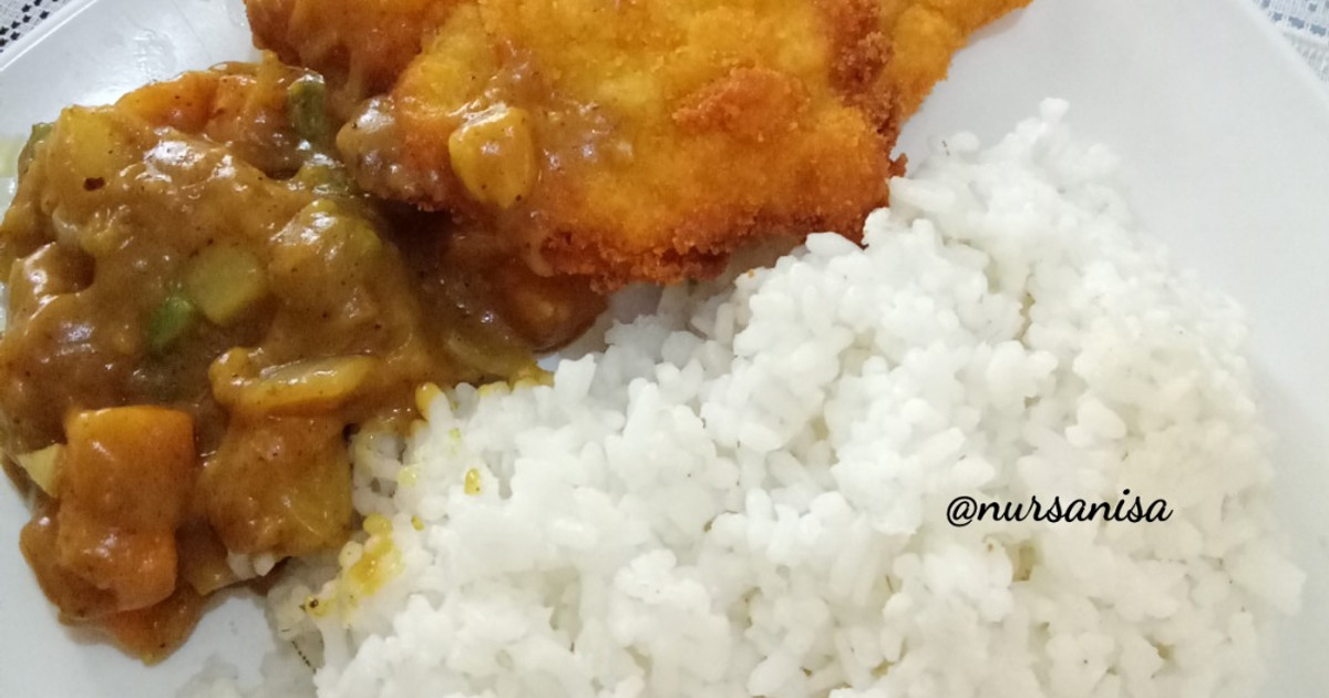 Resep Nasi Kari Jepang (Japanese Curry Rice) Dengan Chicken Katsu oleh ...