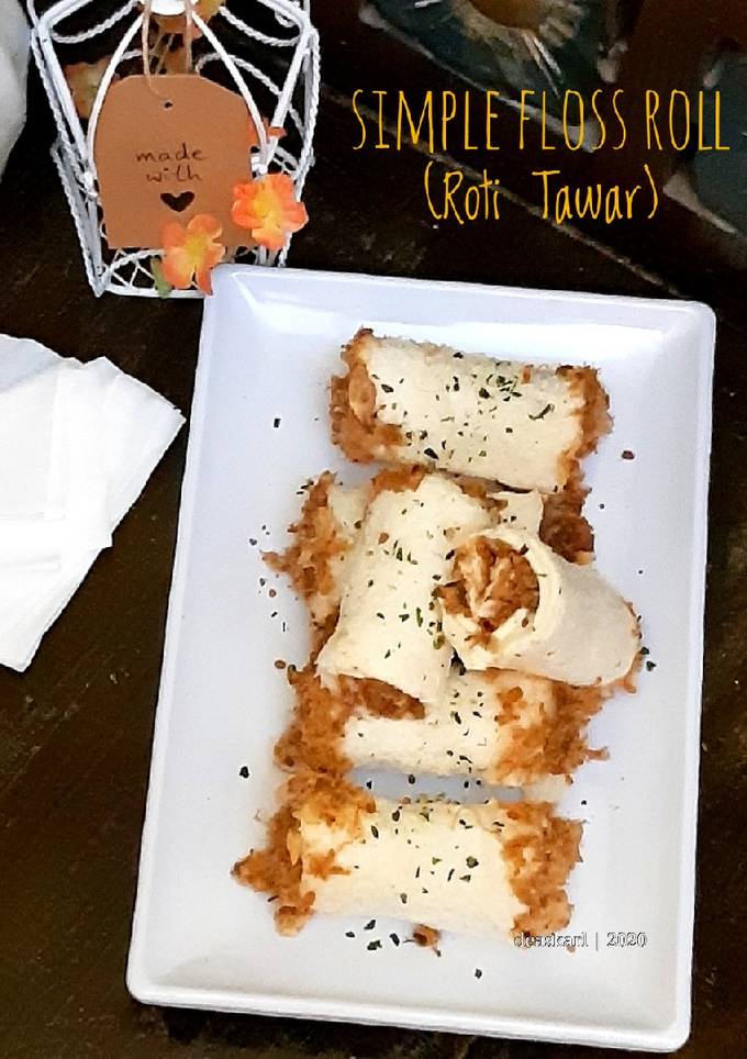 Resep Simple Floss Roll (Roti Tawar) / Roti Tawar Gulung Abon oleh ...