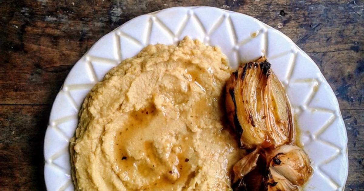 Puré de GARBANZOS con CEBOLLA asada Receta de Daaaaay!- Cookpad