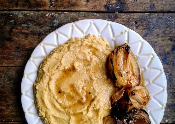 Puré de GARBANZOS con CEBOLLA asada Receta de Daaaaay!- Cookpad