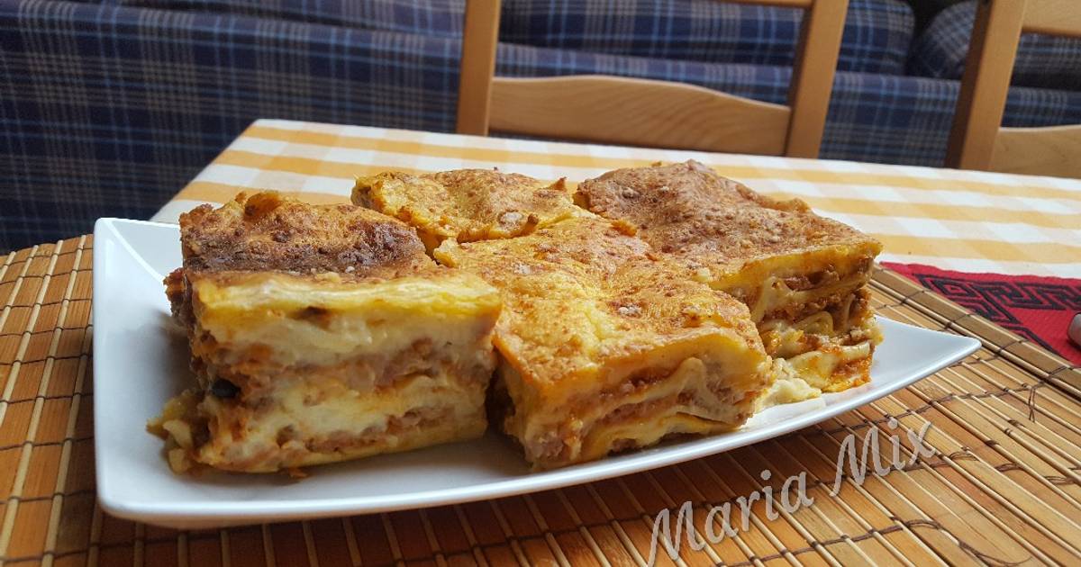 Λαζάνια με κιμά! συνταγή από τον/την Maria Mix - Cookpad