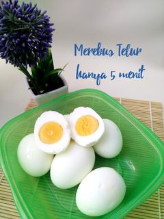 Resep Merebus Telur Hanya 5 Menit Hemat Gas,Waktu,Dan Air oleh Elmi Kitchen_354 - Cookpad
