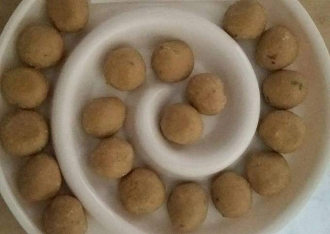 Wheat flour dry fruits Laddu Recipe by Archana Agrawal - Cookpad