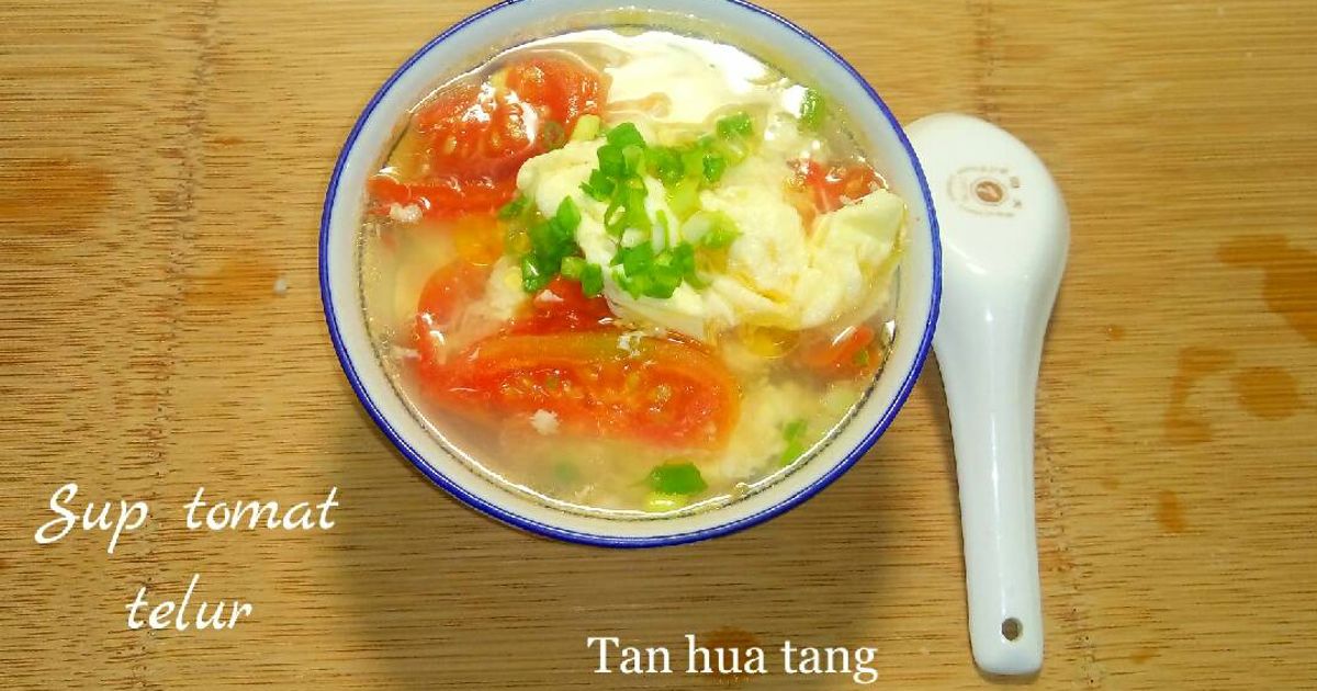 Resep sup tomat telur tanpa tumis rumahan enak dan mudah - Cookpad