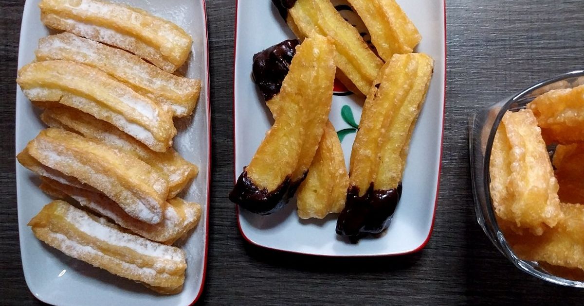 Resep 87. Churros || Kue Sus Spanyol| No Mixer. No Oven‼️ oleh Bintang Pasaribu - Cookpad