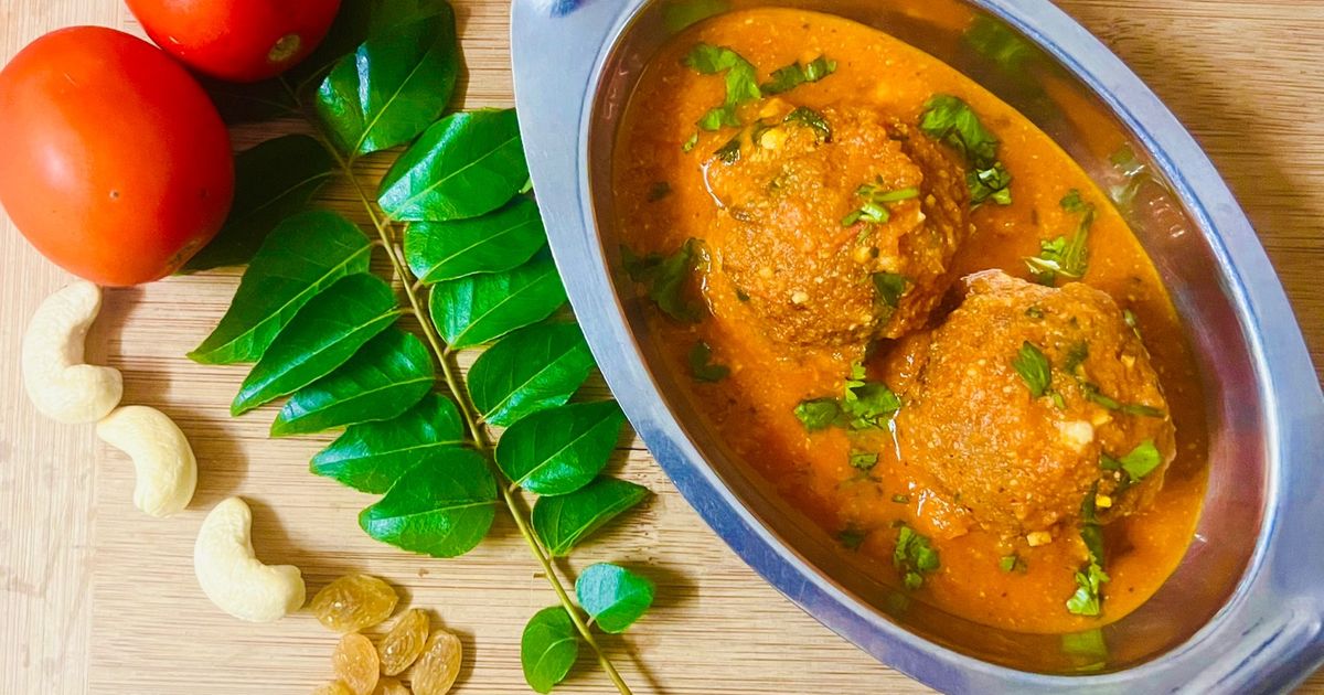 Mixed Vegetable And Dry Fruits Kofta With Curry ~Non Fried Kofta ~In ...