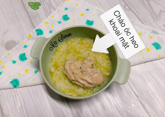 Cách Làm Món Ăn dặm - Cháo óc heo khoai mật của Mẹ MonMin - Cookpad