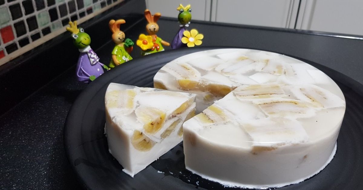 Banana In Coconut Jelly (Woon Kluay Buat Chee) Recipe by Loly Channel