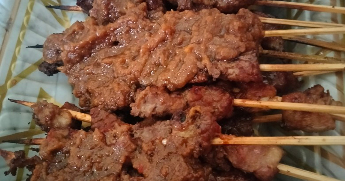 Resep Sate Daging Sapi, Bumbu Kacang (Khas Banjarmasin) oleh ...