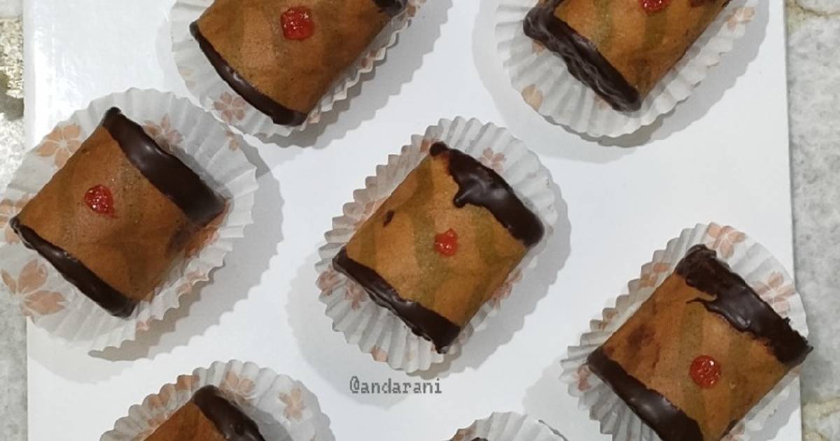 Resep Mini Roll Cake oleh andarani - Cookpad