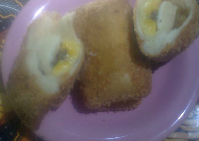 Resep Kroket Roti Pisang Keju Oleh Pawon Syafni Cookpad
