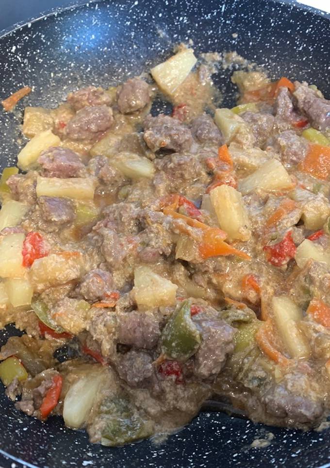 Ternera con piña Receta de Arantza- Cookpad