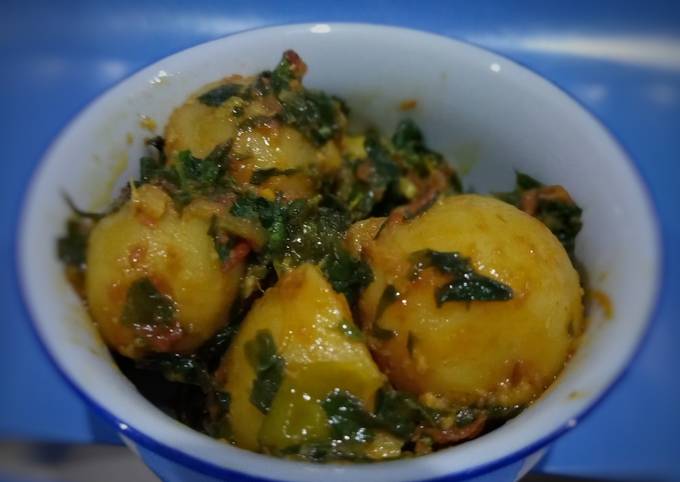 Alu methi sabzi Recipe by Mariam Azeem (Umme Sarim) - Cookpad