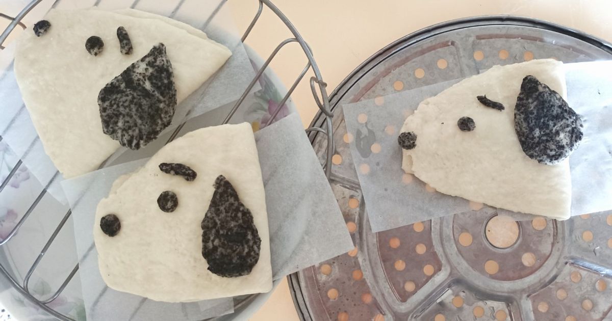 [Little Q's Creative Cooking] Snoopy Shaped Gua Bao, Snoopy Shaped ...