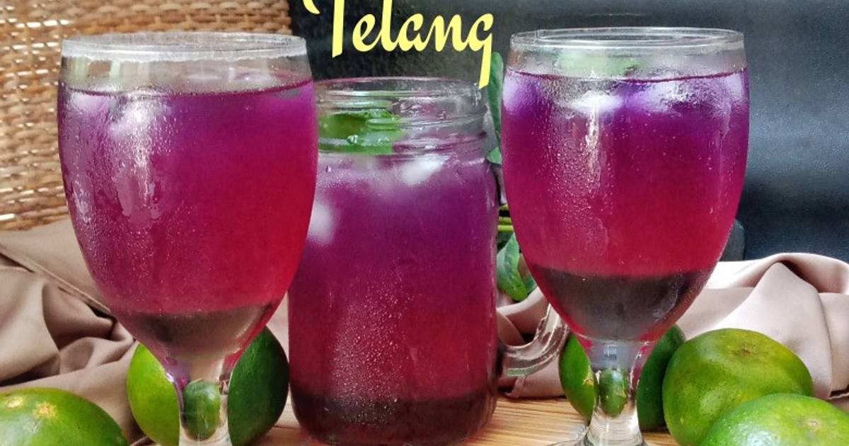 Resep Ice Soda Jeruk Telang oleh DEWI SARASWATI - Cookpad